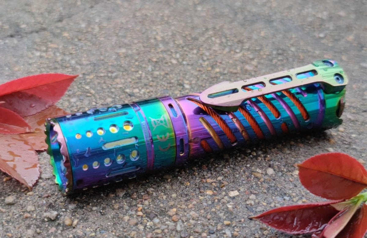Acebeam E70 Titanium Rainbow PVD — Killzone Flashlights