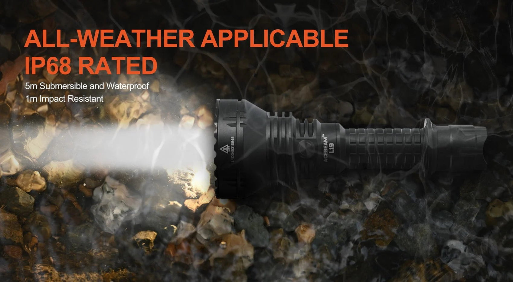 Acebeam L19 2.0 Long Range Flashlight — Killzone Flashlights